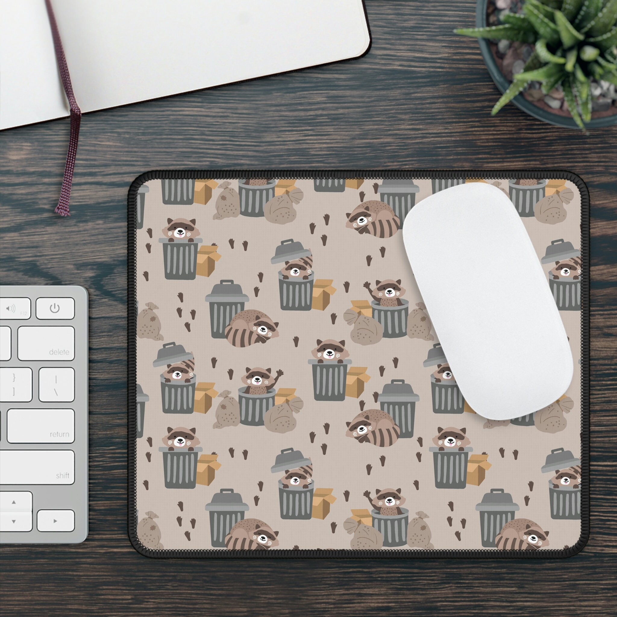Trash Pandas Racoon Print Gaming Mouse Pad - Etsy