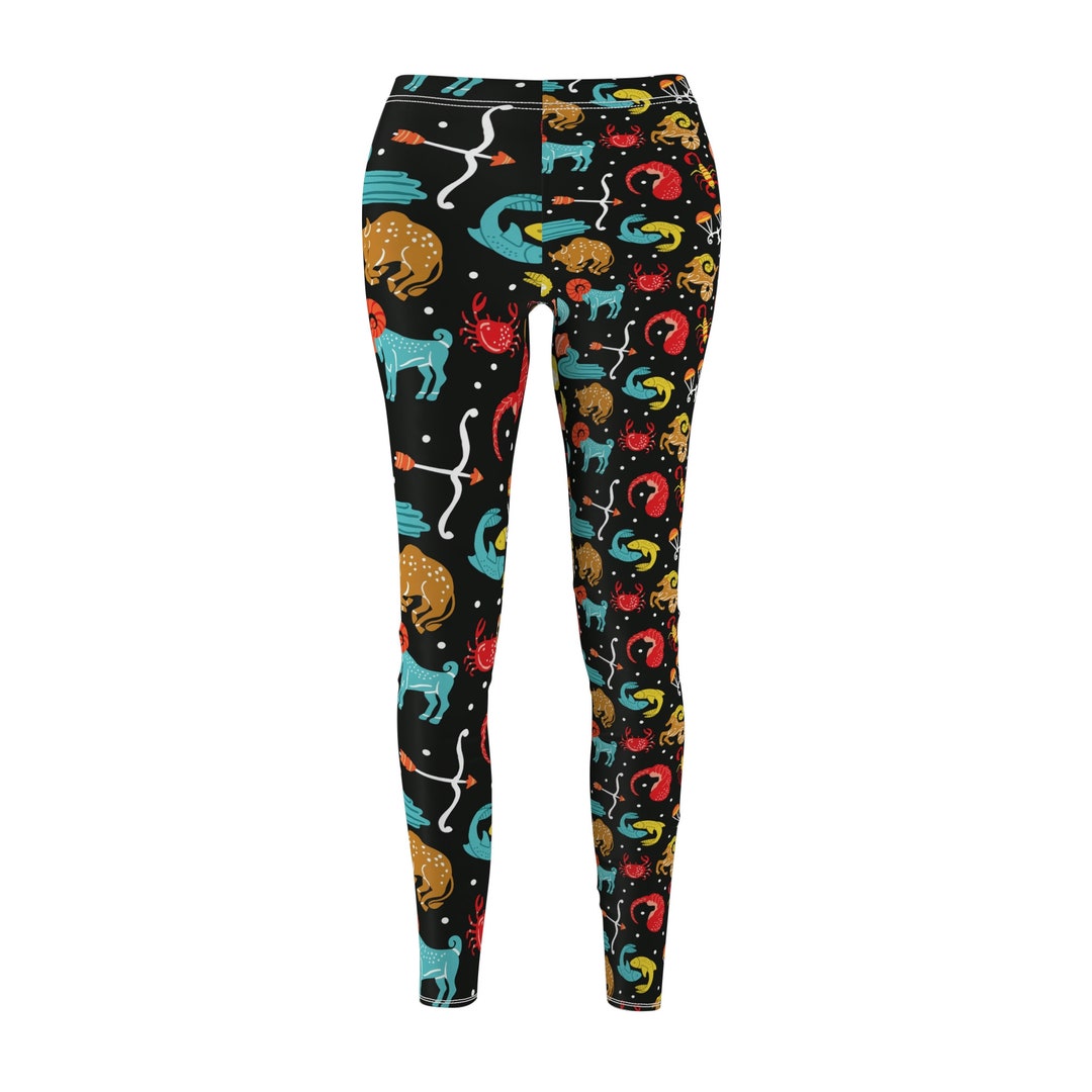 It's in the Stars Astrology Zodiac Print Two Scale Print Women's Yoga ...
