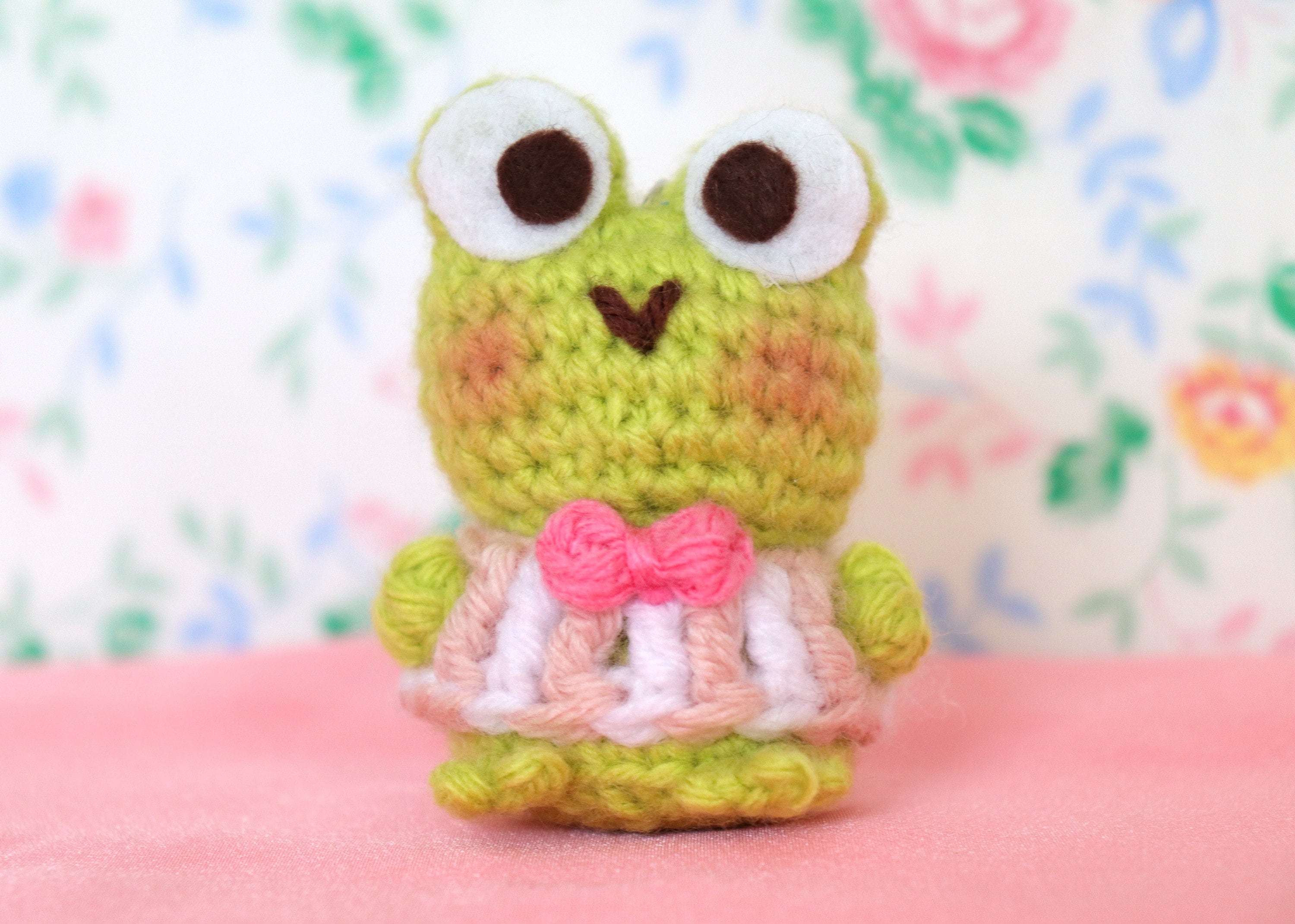 Crochet Sanrio Keroppi Frog Keychain Kawaii Cute Amigurumi Gift - Etsy