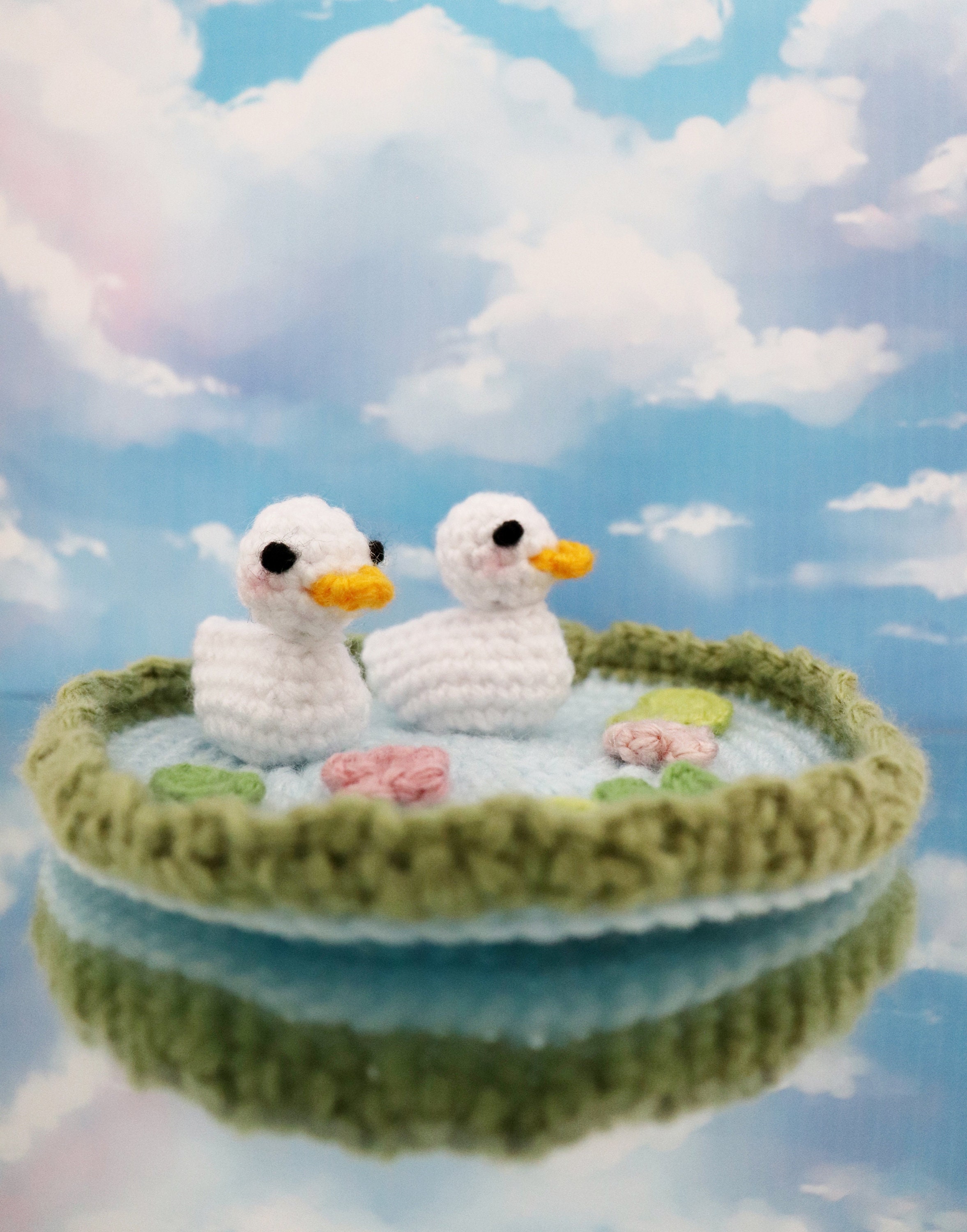 Crochet Duck Pond Trinket Jewelry Dish Tray Amigurumi Cute Kawaii - Etsy