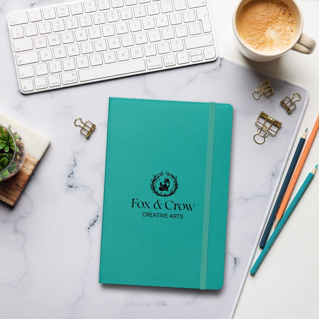 Fox & Crow Creative Arts Logo Hardcover Notebook - Etsy