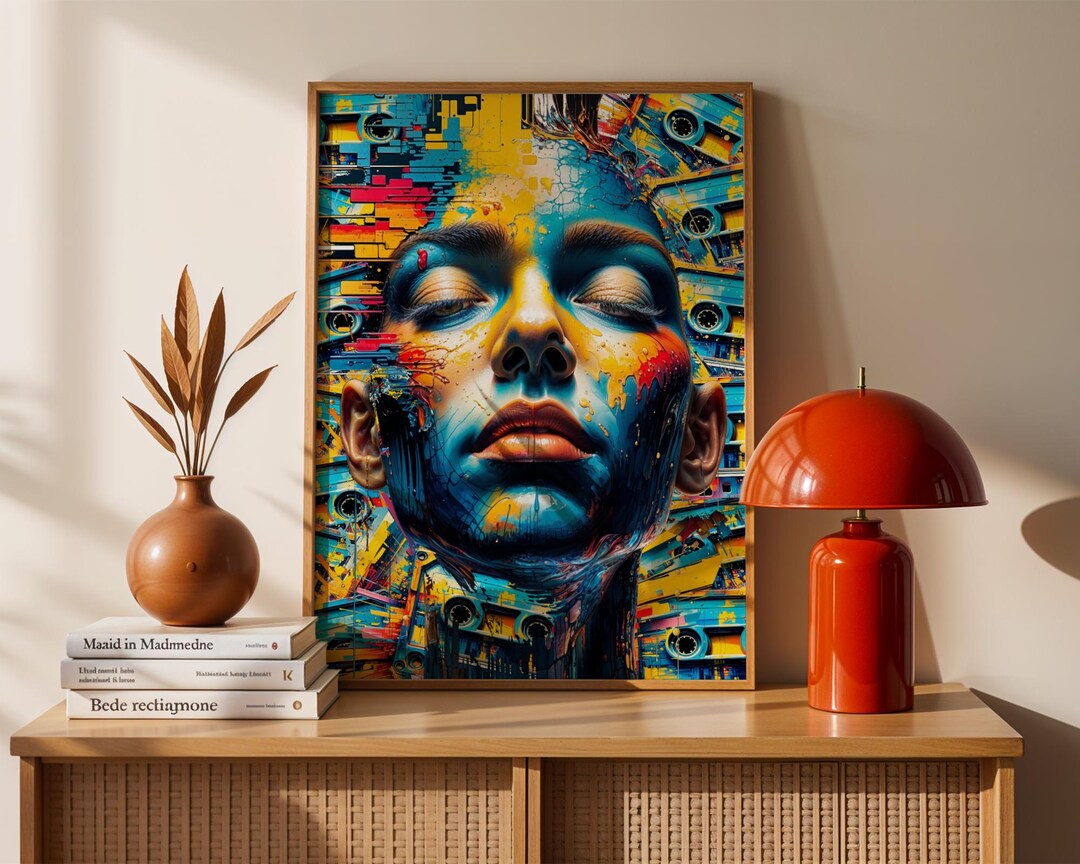 Satin Poster, Surrealistic Art Print, Fantasy Wall Art Decor - Abstract ...