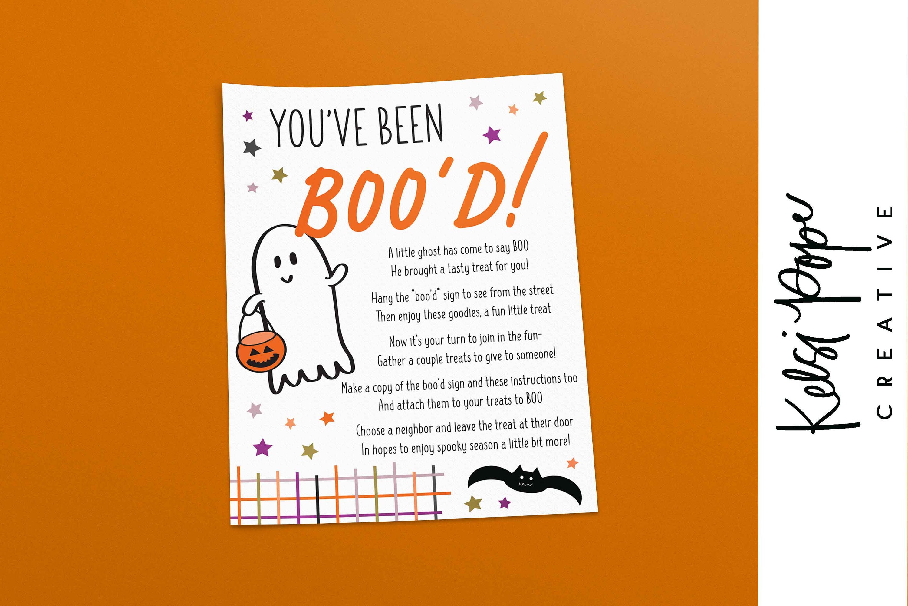 You've Been Boo'd Halloween Printables - Etsy