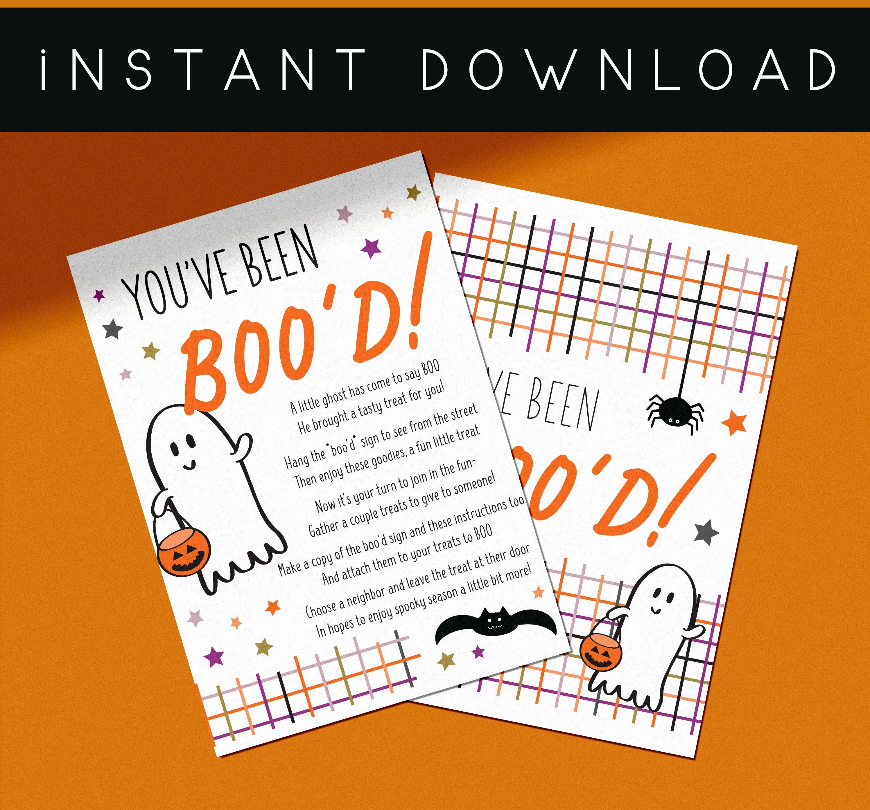 You've Been Boo'd Halloween Printables - Etsy