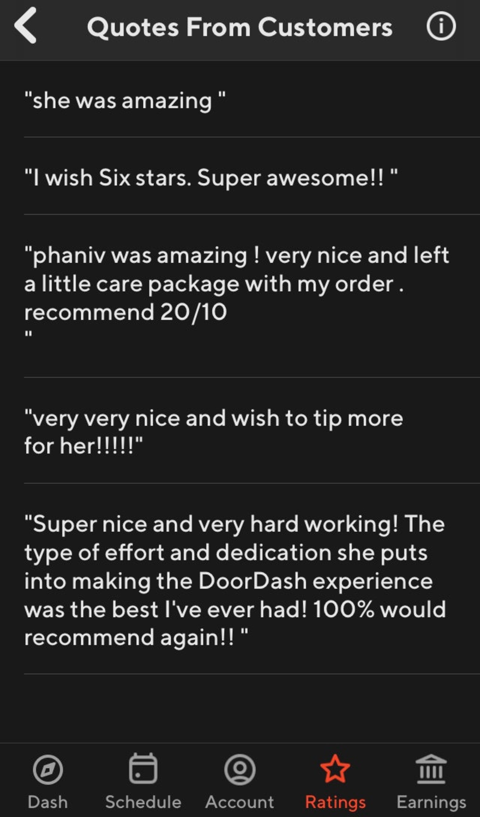Doordash Grubhub Ubereats Driver Handwritten Thank You Notes and ...