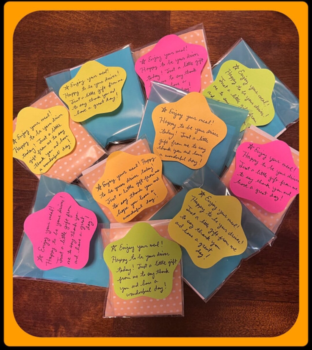 Doordash Grubhub Ubereats Driver Gift Bag for Customers (48 Pack) - Etsy