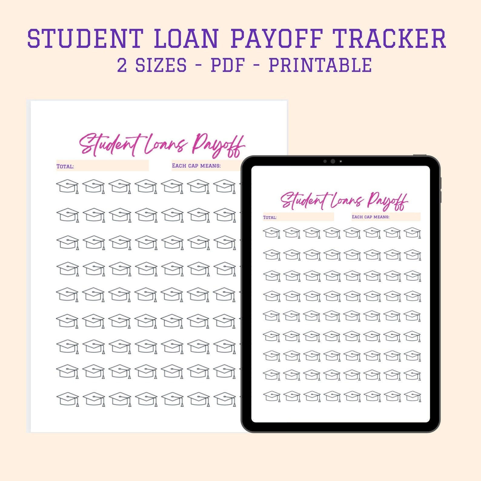 Student Loan Payoff Tracker, Student Loan Debt Free, Student Loan ...