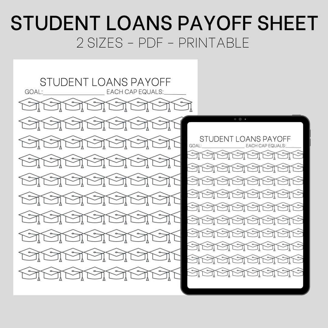 Student Loan Payoff Tracker, Student Loan Debt Free, Student Loan ...