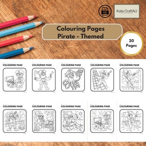 Printable Colouring Pages for Adults and Kids With Pirate Themed ...