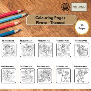 Printable Colouring Pages for Adults and Kids With Pirate Themed ...