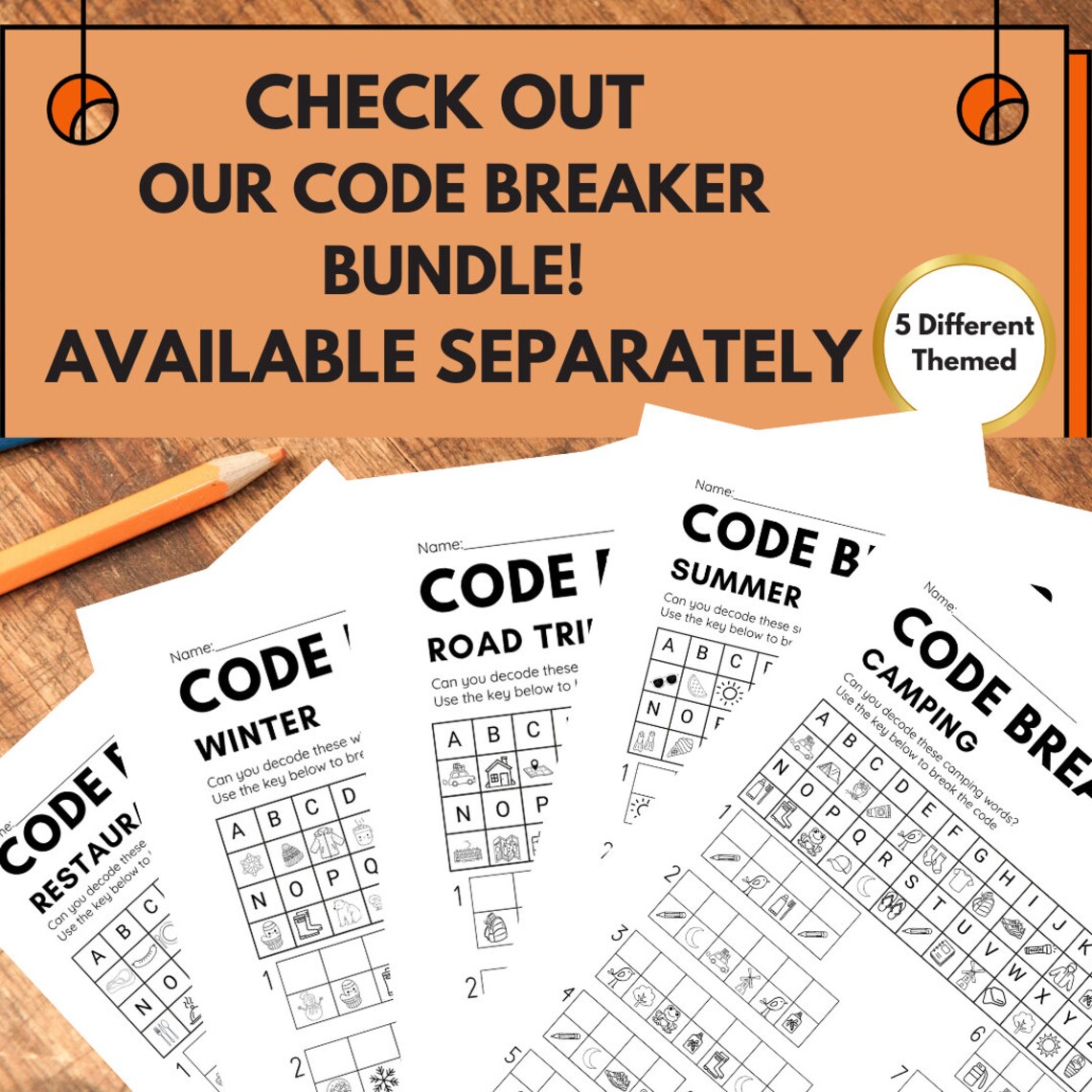 Code Breaker Adventure: Printable / Worksheet Code Breaker for Outdoor ...