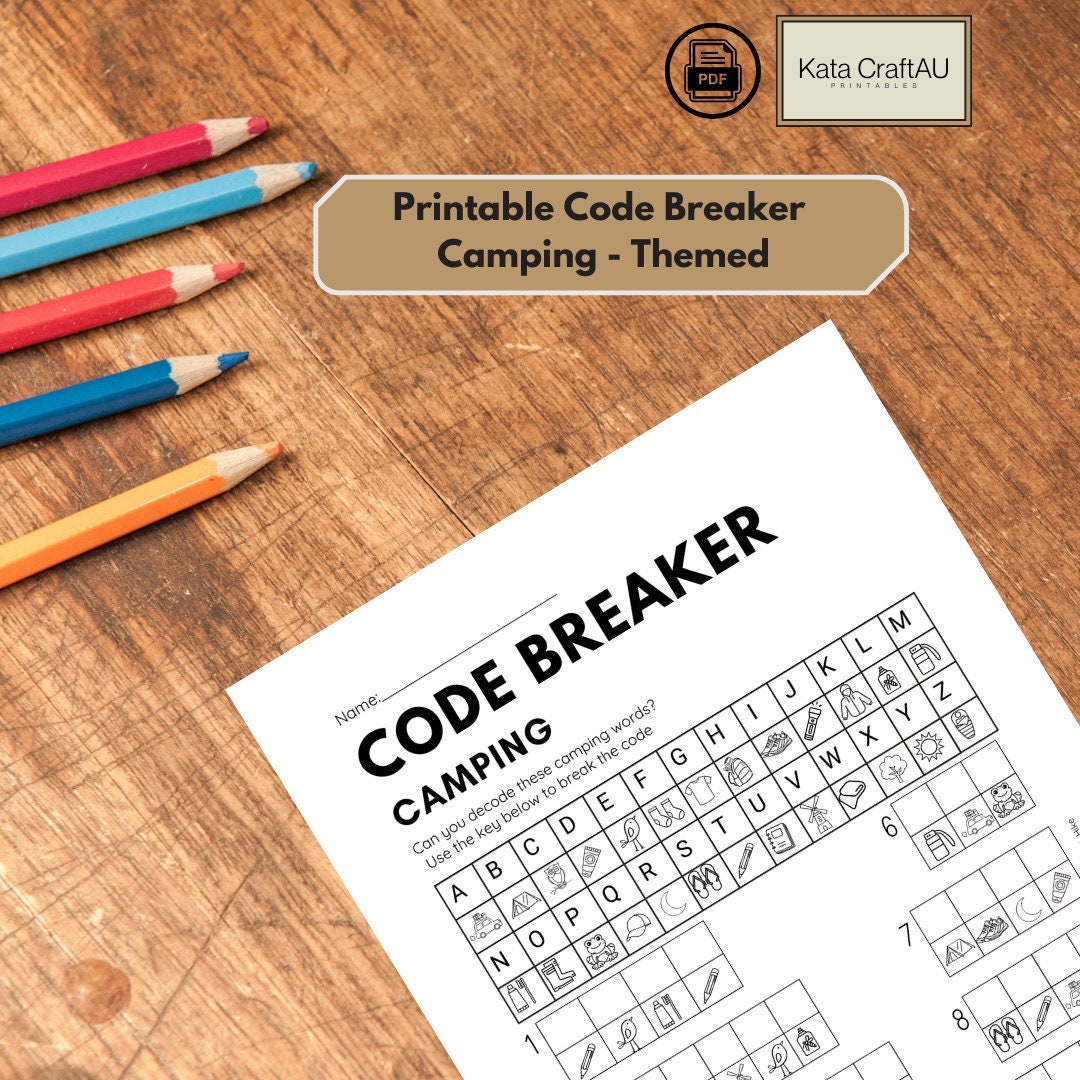 Code Breaker Adventure: Printable / Worksheet Code Breaker for Outdoor ...