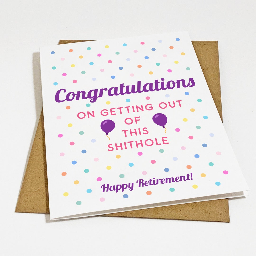 Sarcastic Retirement Card for Him, Happy Retirement Card for Co-worker ...