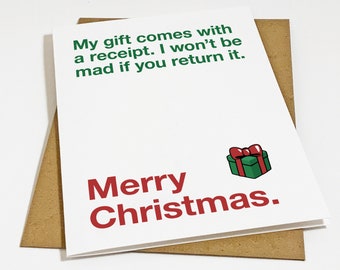 Gift Receipt Card - Etsy