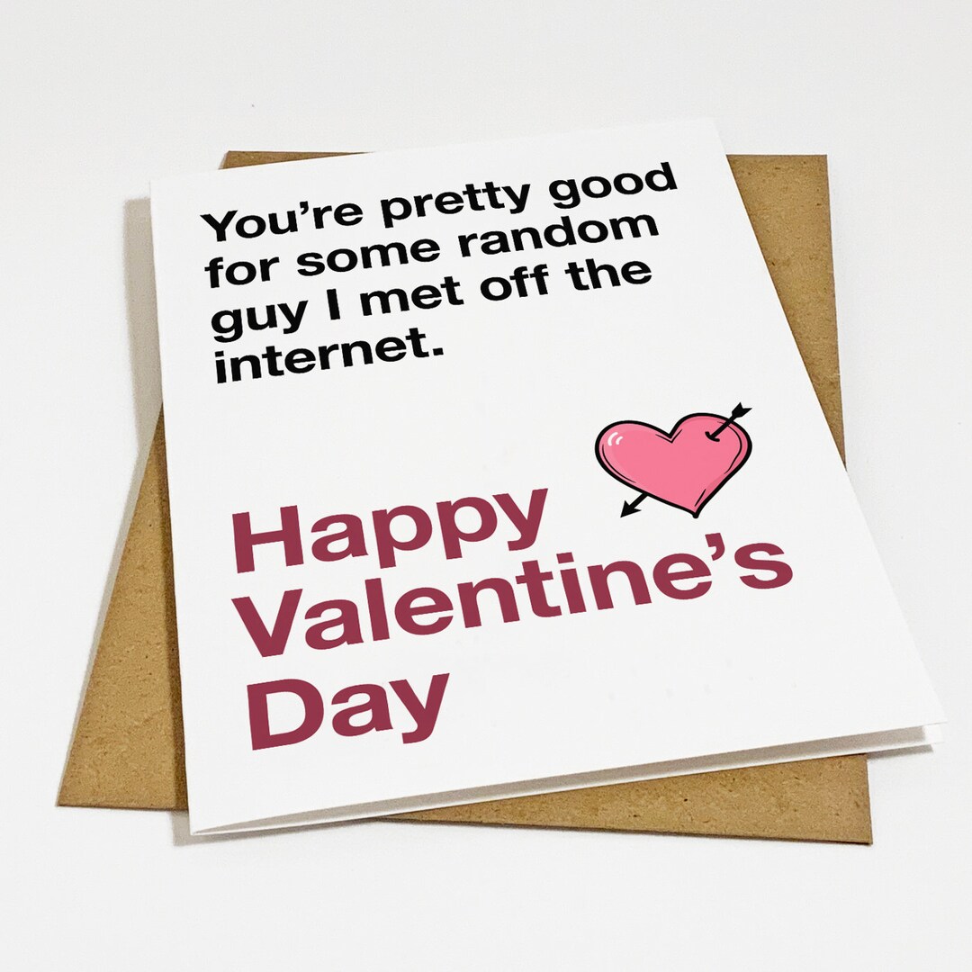 Random Guy Valentine's Day Card for Boyfriend - Funny Internet Dating ...
