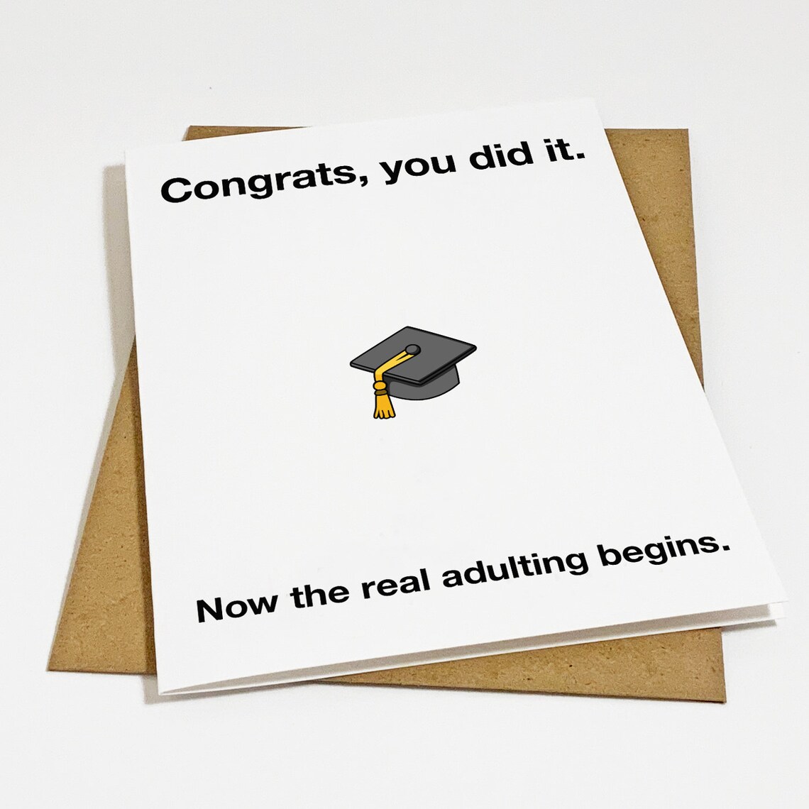 Dry Humor Graduation Card Funny College Graduation Card for - Etsy Canada