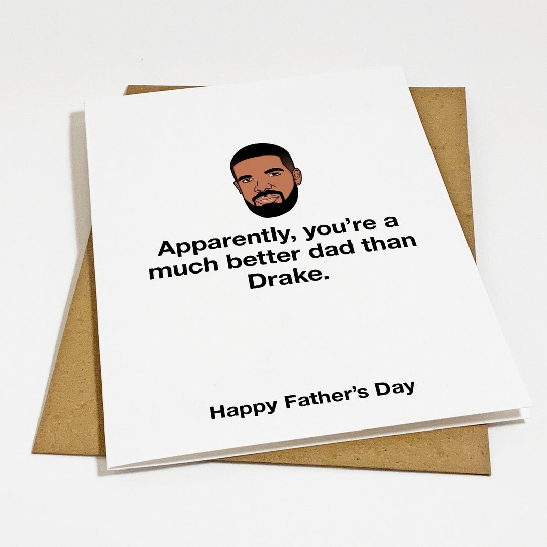 Not Like Us Father's Day Card - 2024 Rap Beef Greeting Card for Hip Hop ...