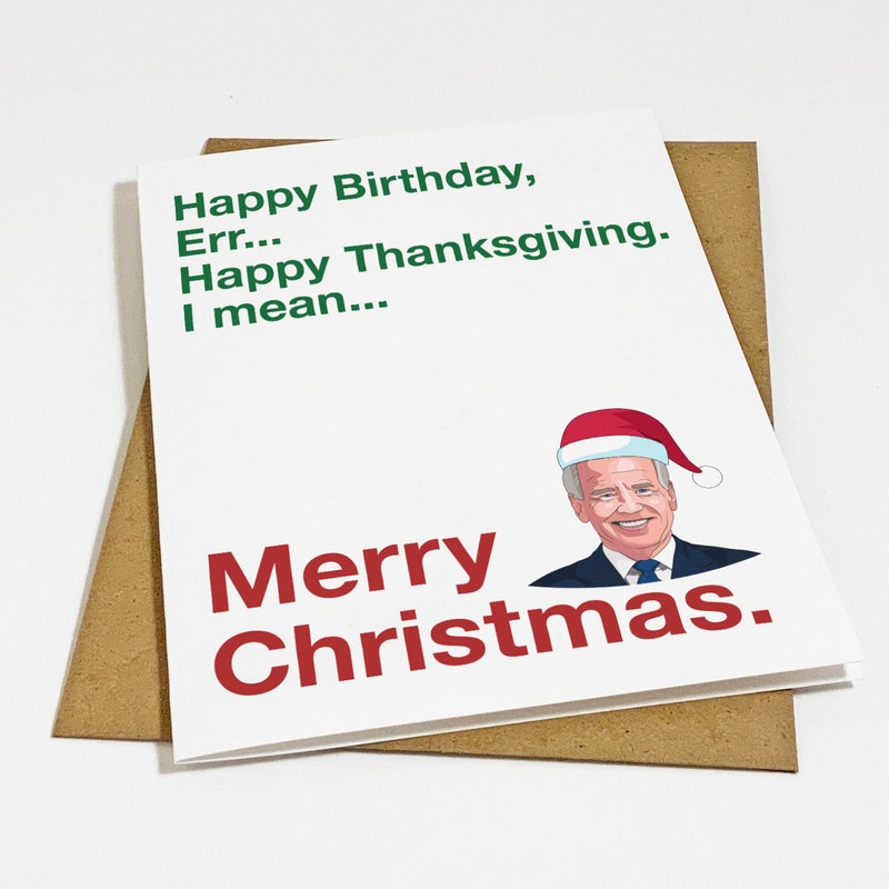 Biden Christmas Card - Etsy