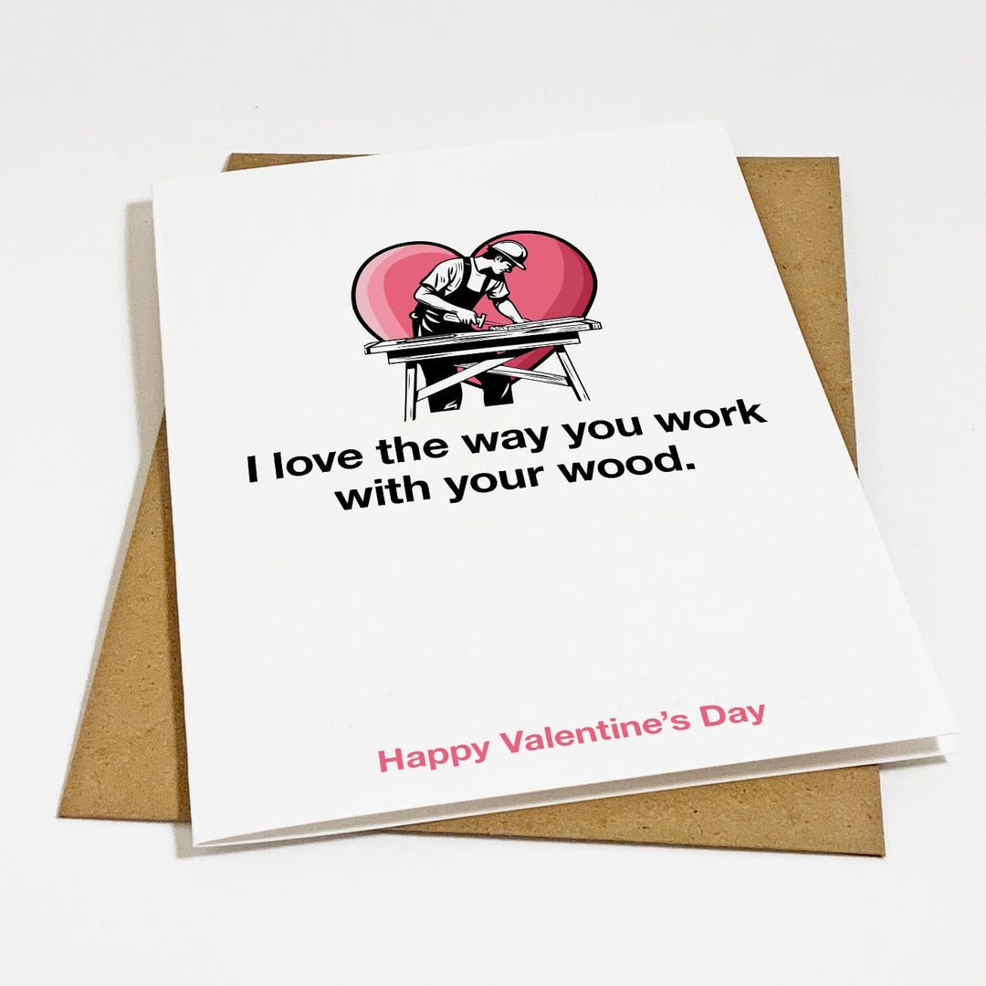 Funny Carpenter Valentine's Card for Husband - Suggestive V Day Card ...