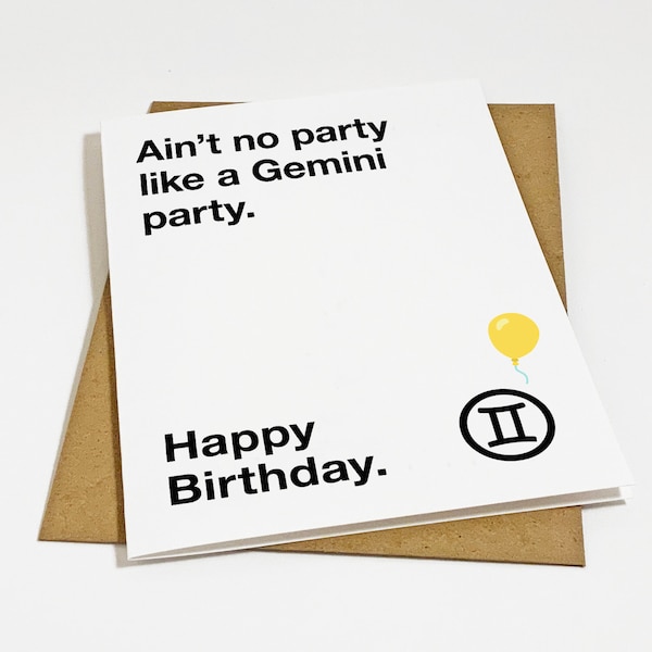 Gemini Birthday - Etsy