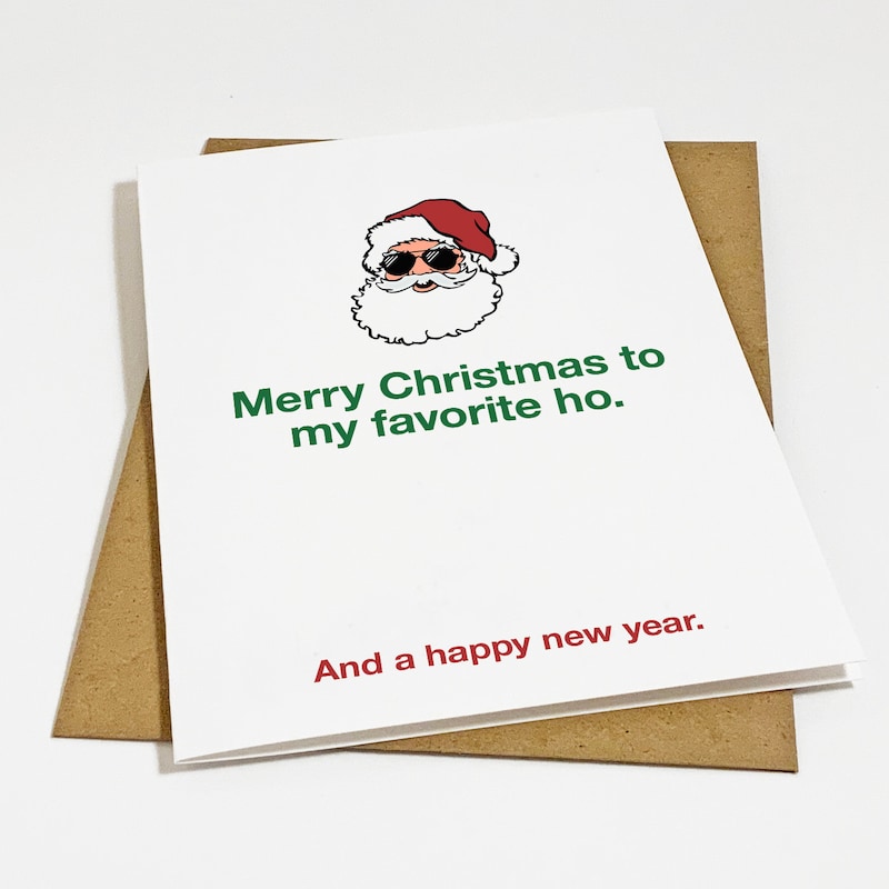 Funny Santa Card - Etsy