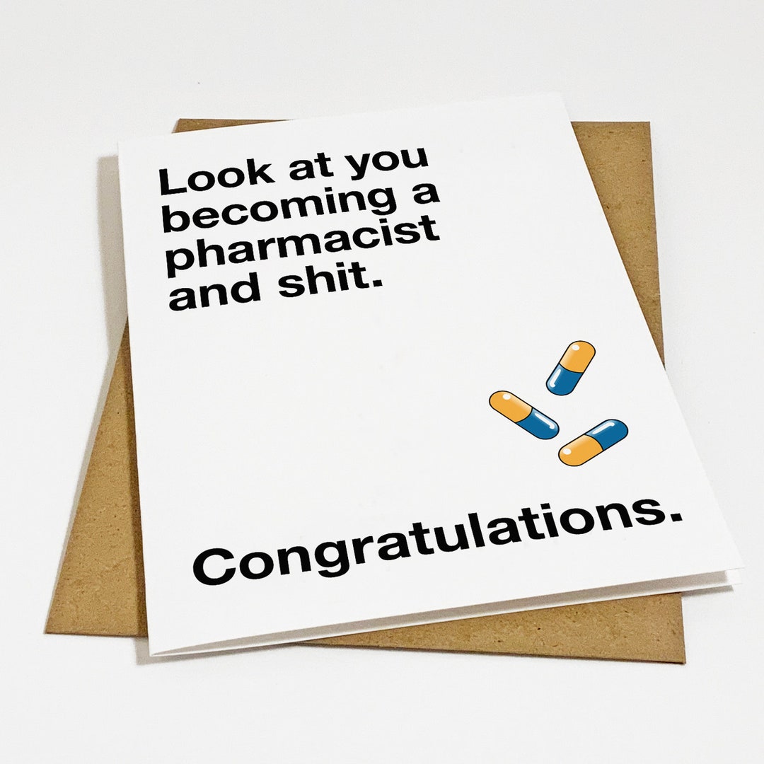 New Pharmacist Congratulations Card, Graduation Greeting Card for ...