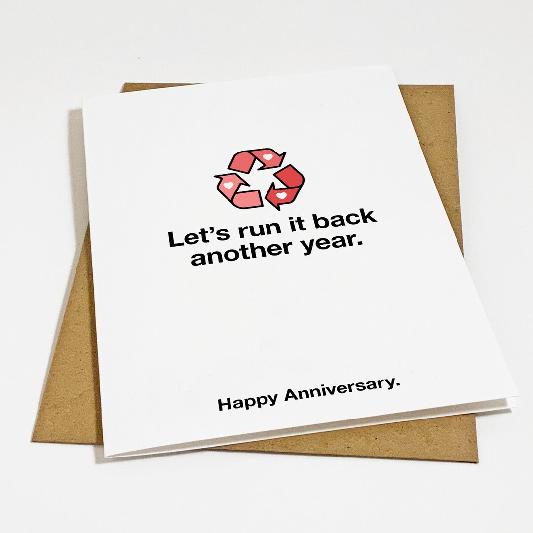 Run It Back Anniversary Card Anniversary Card for Girlfriend One Year ...