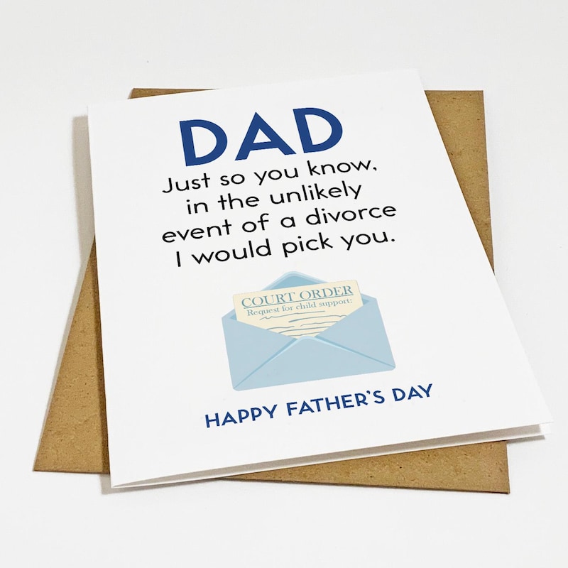 Divorced Dads Card - Etsy