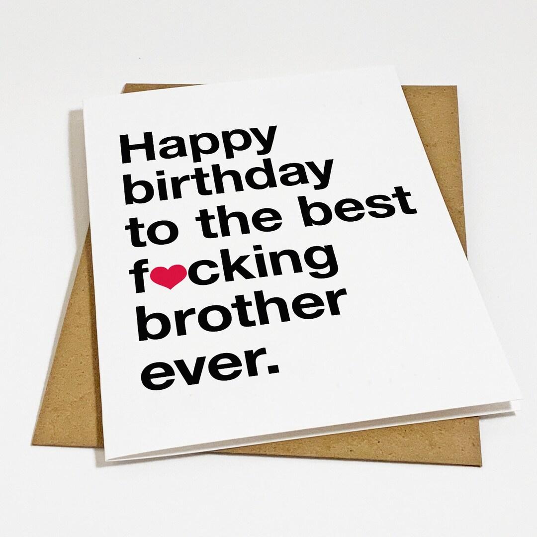Best Brother Birthday Card - Simply the Best Ever - Etsy