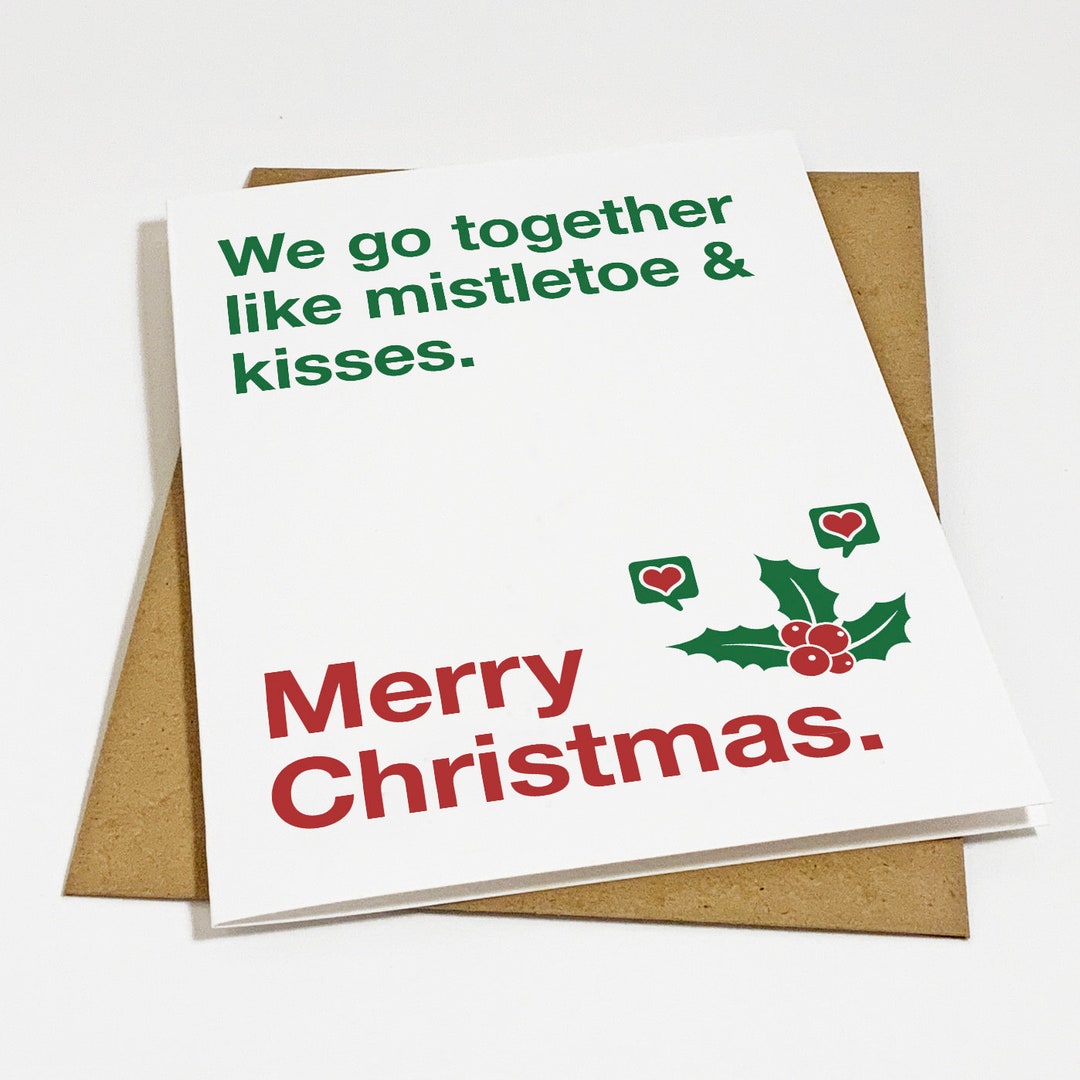 Sweet Christmas Card For Boyfriend Husband Christmas Card Mistletoe sweet-christmas-card-for-boyfriend-husband-christmas-card-mistletoe