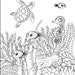 Digital Coloring Book: A Day Under the Sea- 30 Fun Ocean Layouts for ...