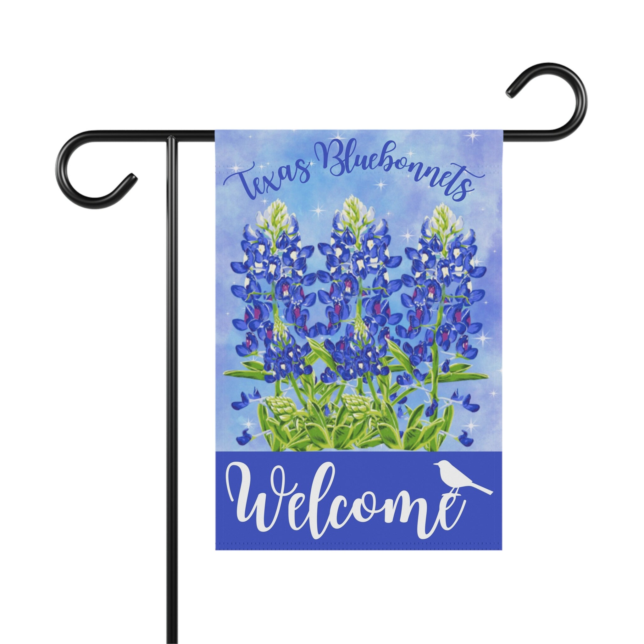 Texas Bluebonnets Welcome Garden & House Banner, Welcome Flag, Texas ...