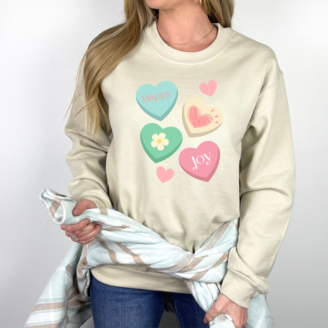 Sweatshirt With Inspirational Hearts, Valentine's Sweatshirt for ...