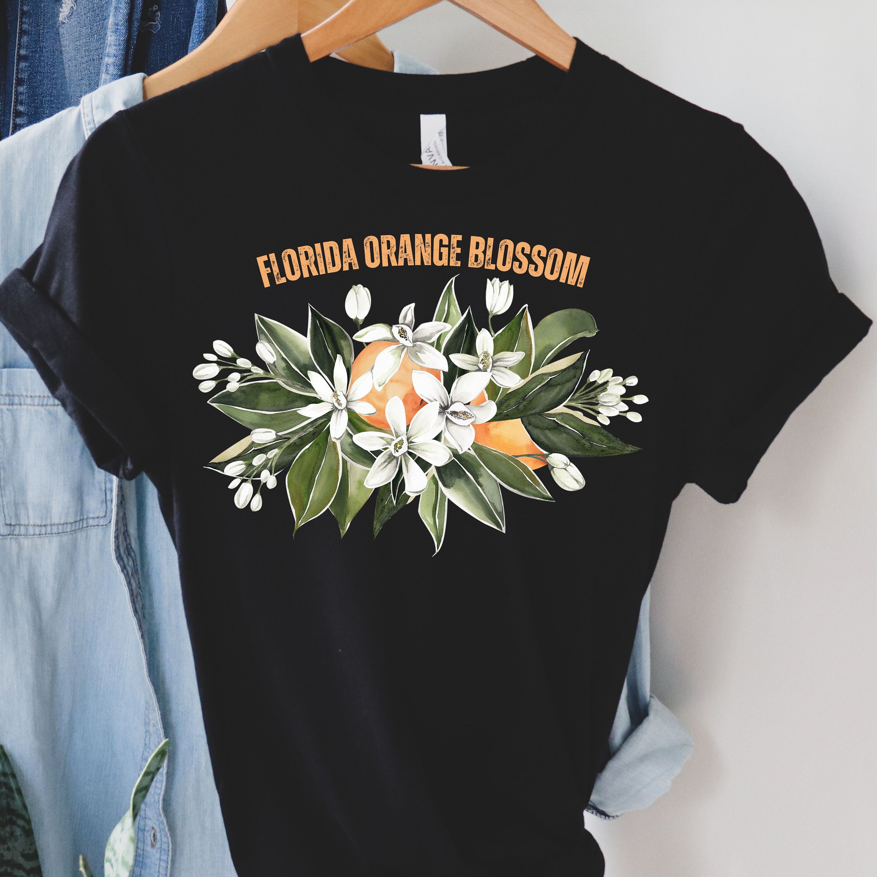 Lovely Florida Orange Blossom State Flower Jersey Short Sleeve Tee ...
