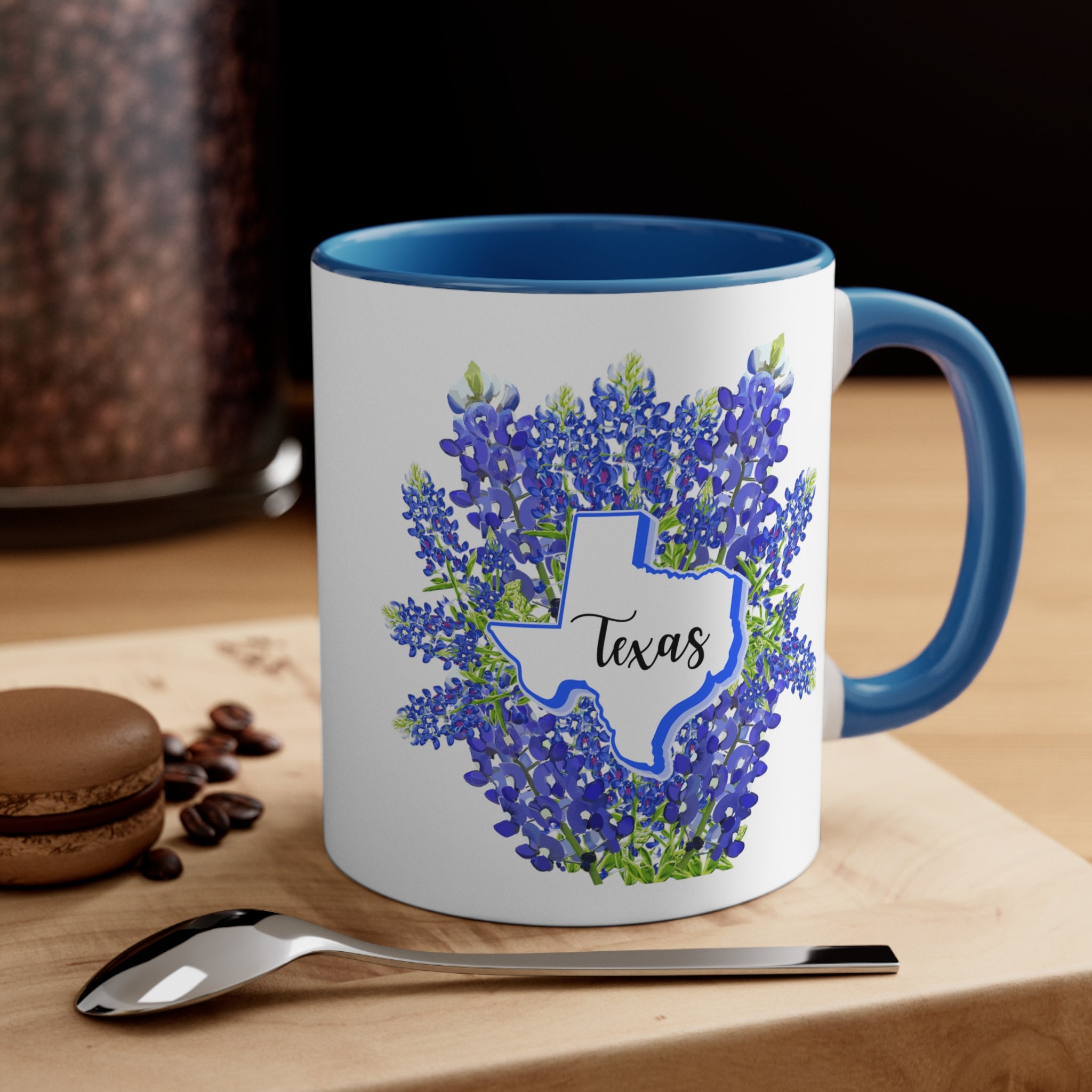 Texas Bluebonnet Coffee Mug, 11oz, Texas Bluebonnets, Texas Coffee Mug ...