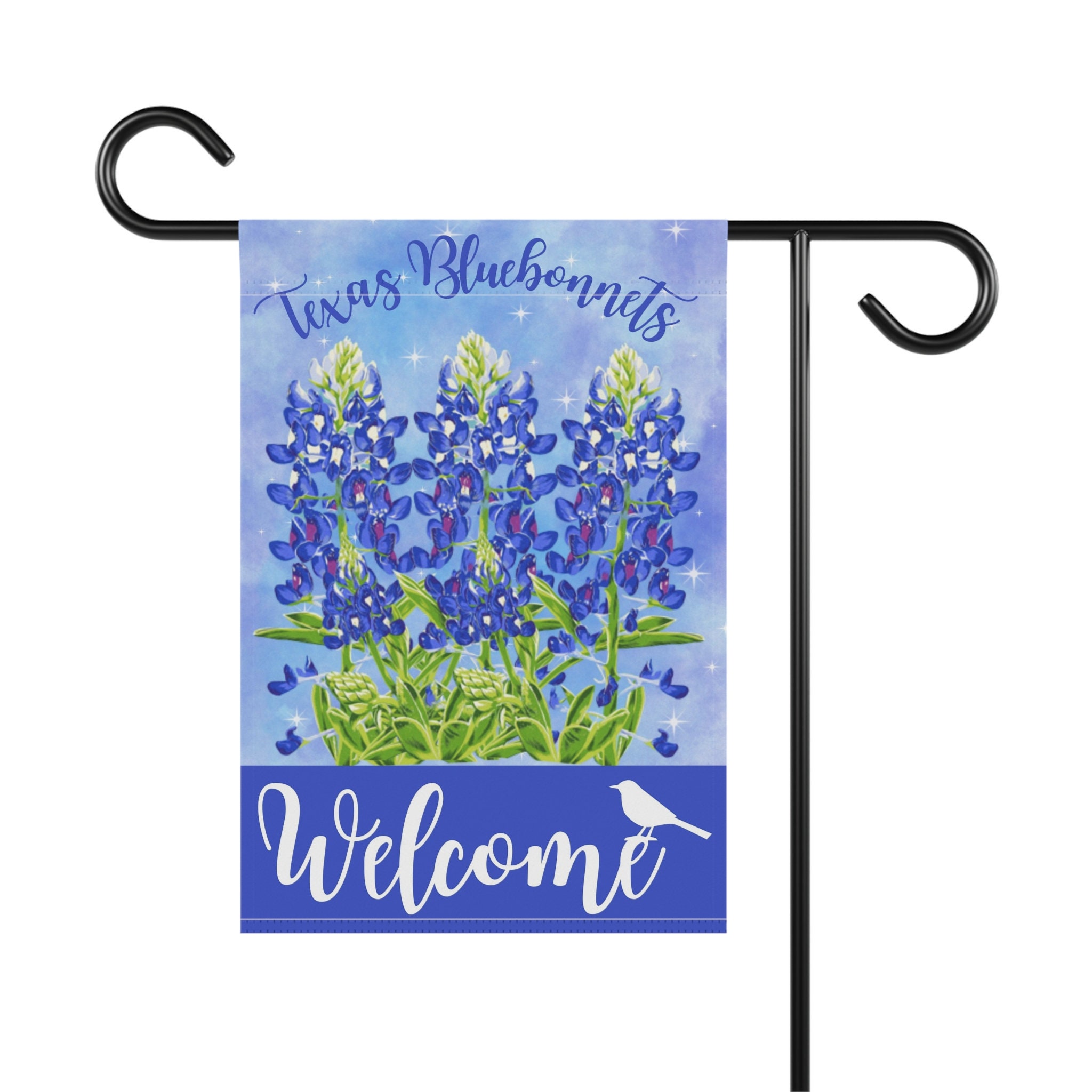 Texas Bluebonnets Welcome Garden & House Banner, Welcome Flag, Texas ...