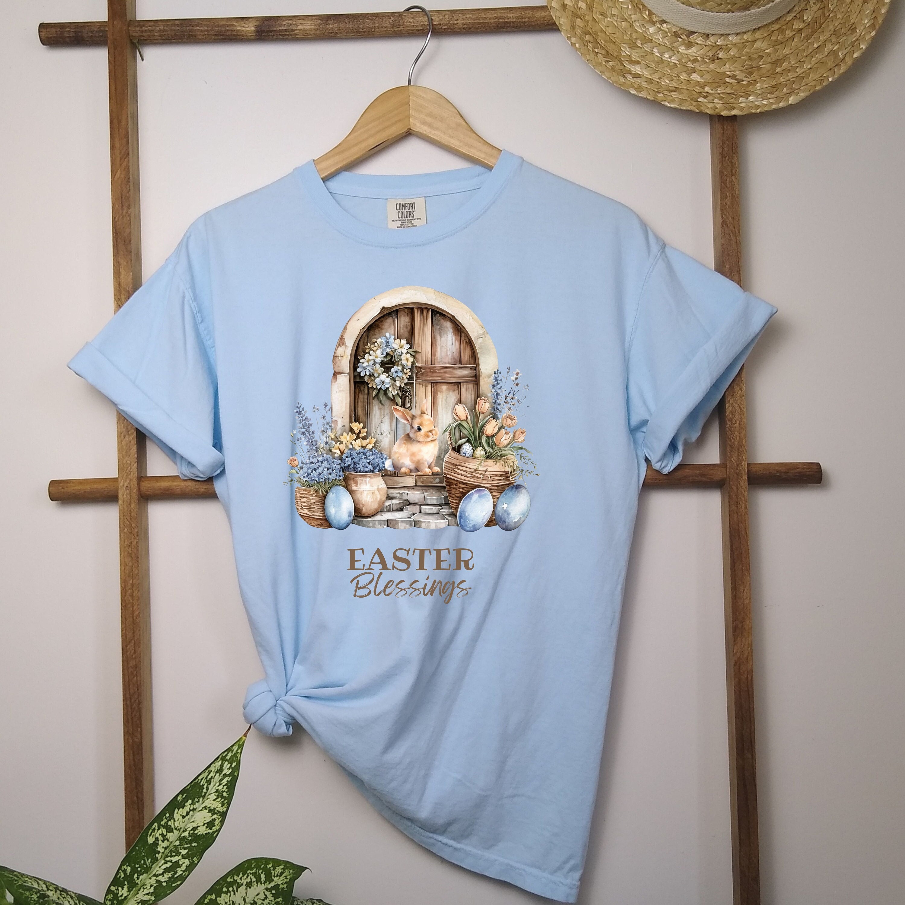 Easter Blessings T-shirt, Easter Eggs, Easter Rabbit, Christian T-shirt ...