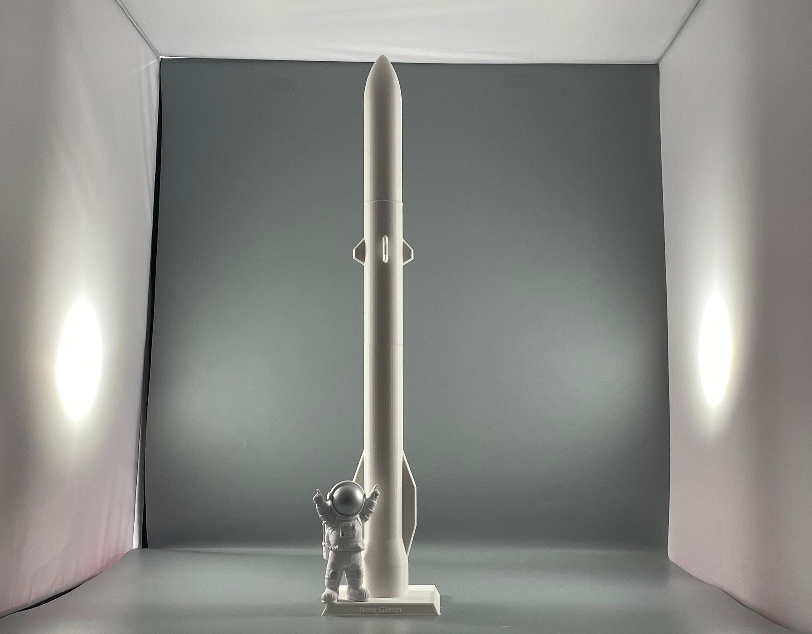 Blue Origin 1/200 New Glenn Rocket Model / High Detail 3D Printed Model ...