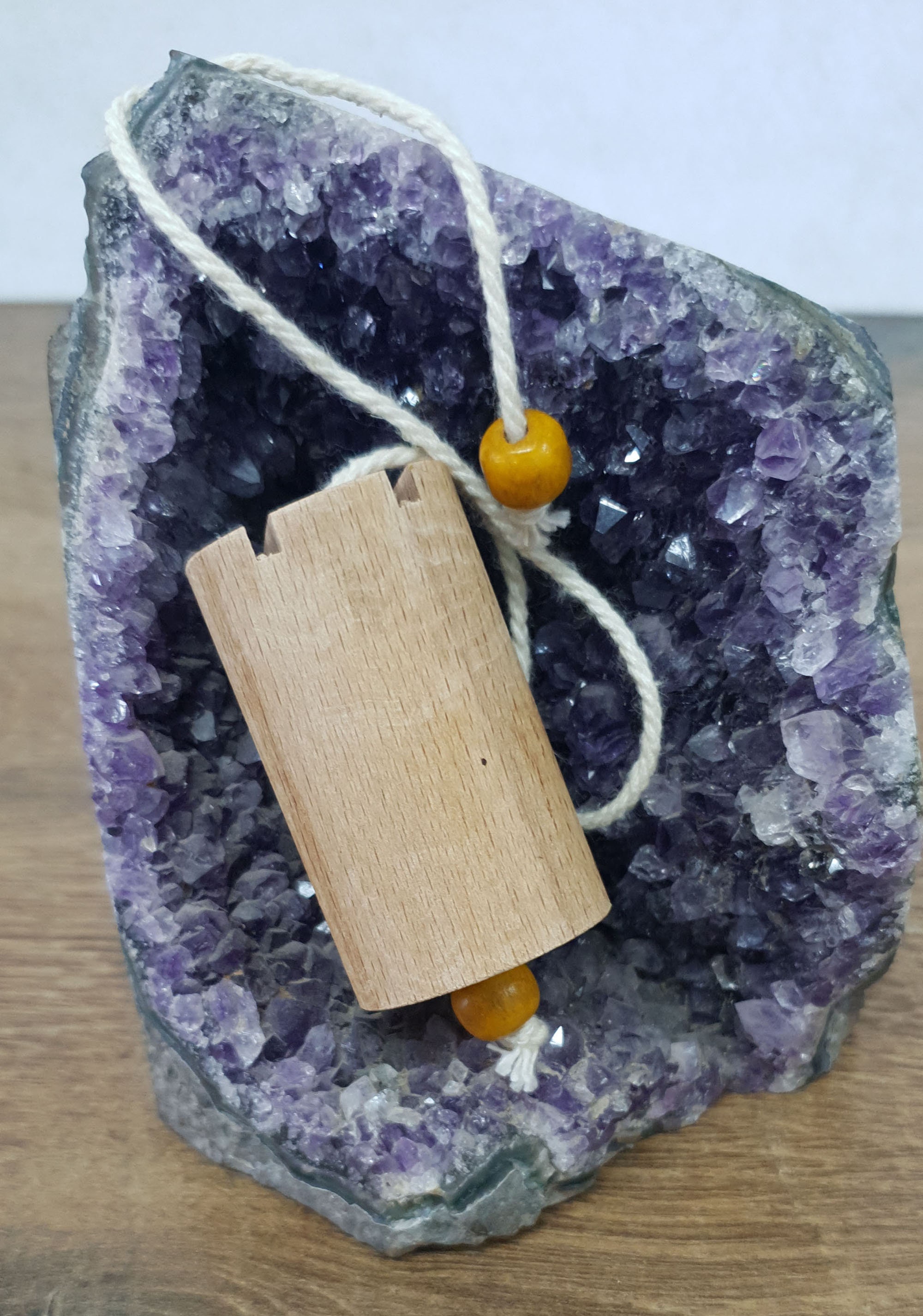 Hebrew Pendulum Made of Beech Wood, Diameter 30mm. Height 50mm. Cotton ...