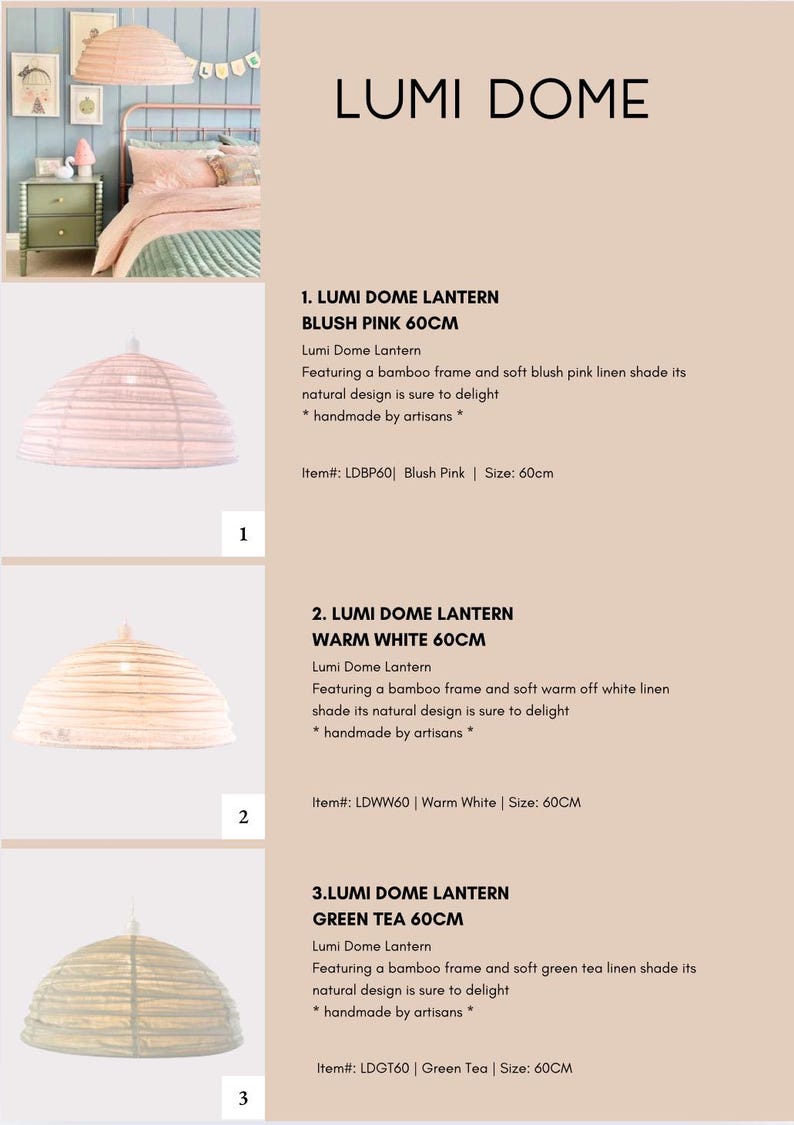Linen Domeceiling Pendant Lighting Half Sphere Linen Fabric Japandi ...
