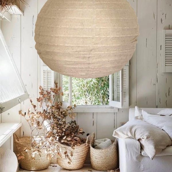 Bamboo Paper Lantern - Etsy