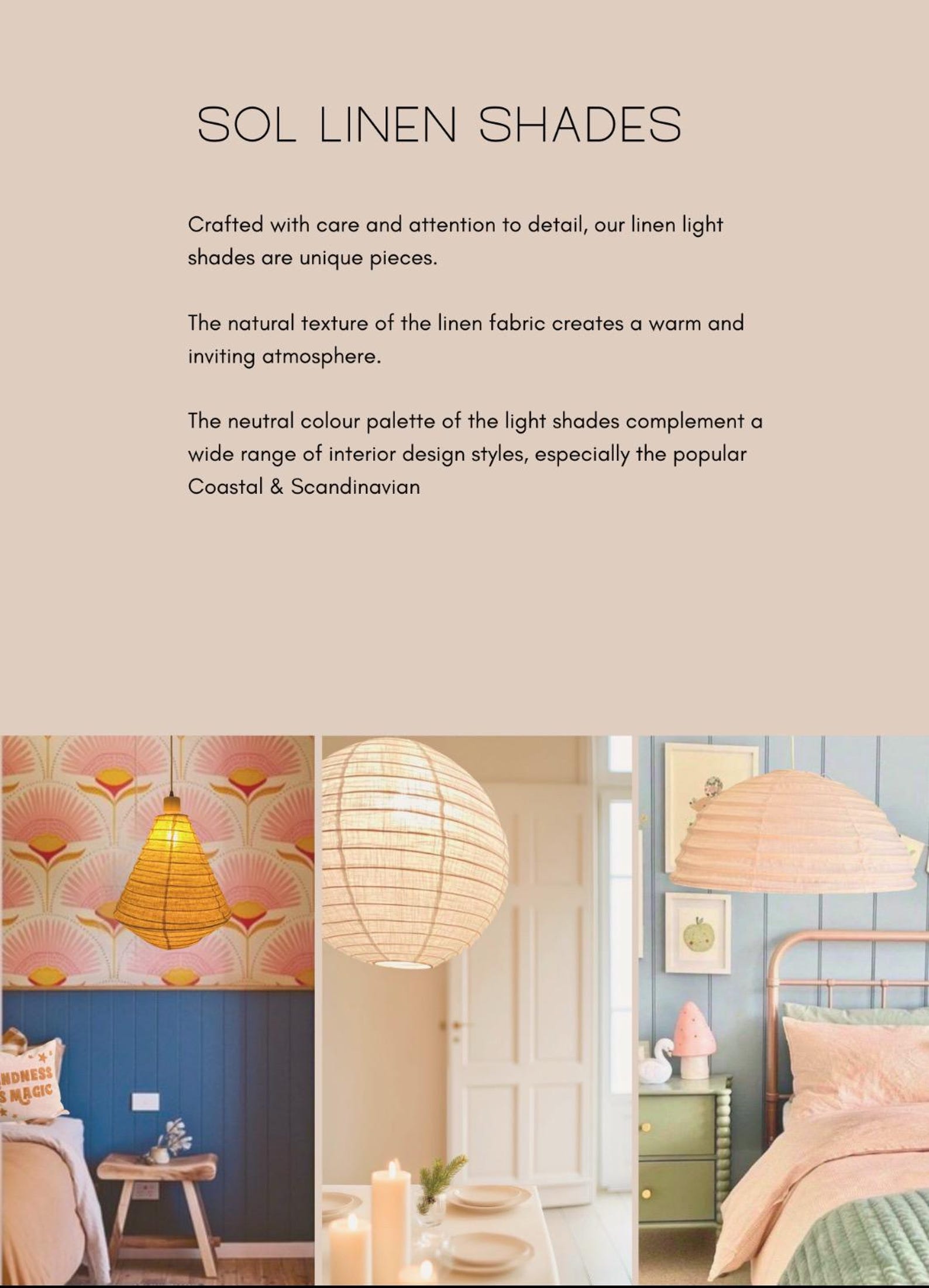 Linen Domeceiling Pendant Lighting Half Sphere Linen Fabric Japandi ...