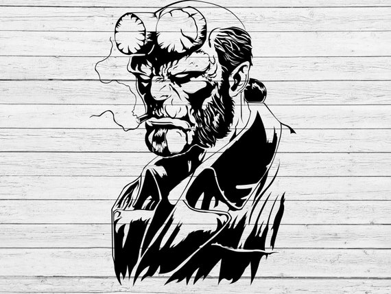 Hellboy SVG /vector Hellboy/ Cut Files for Cricut / Download - Etsy UK