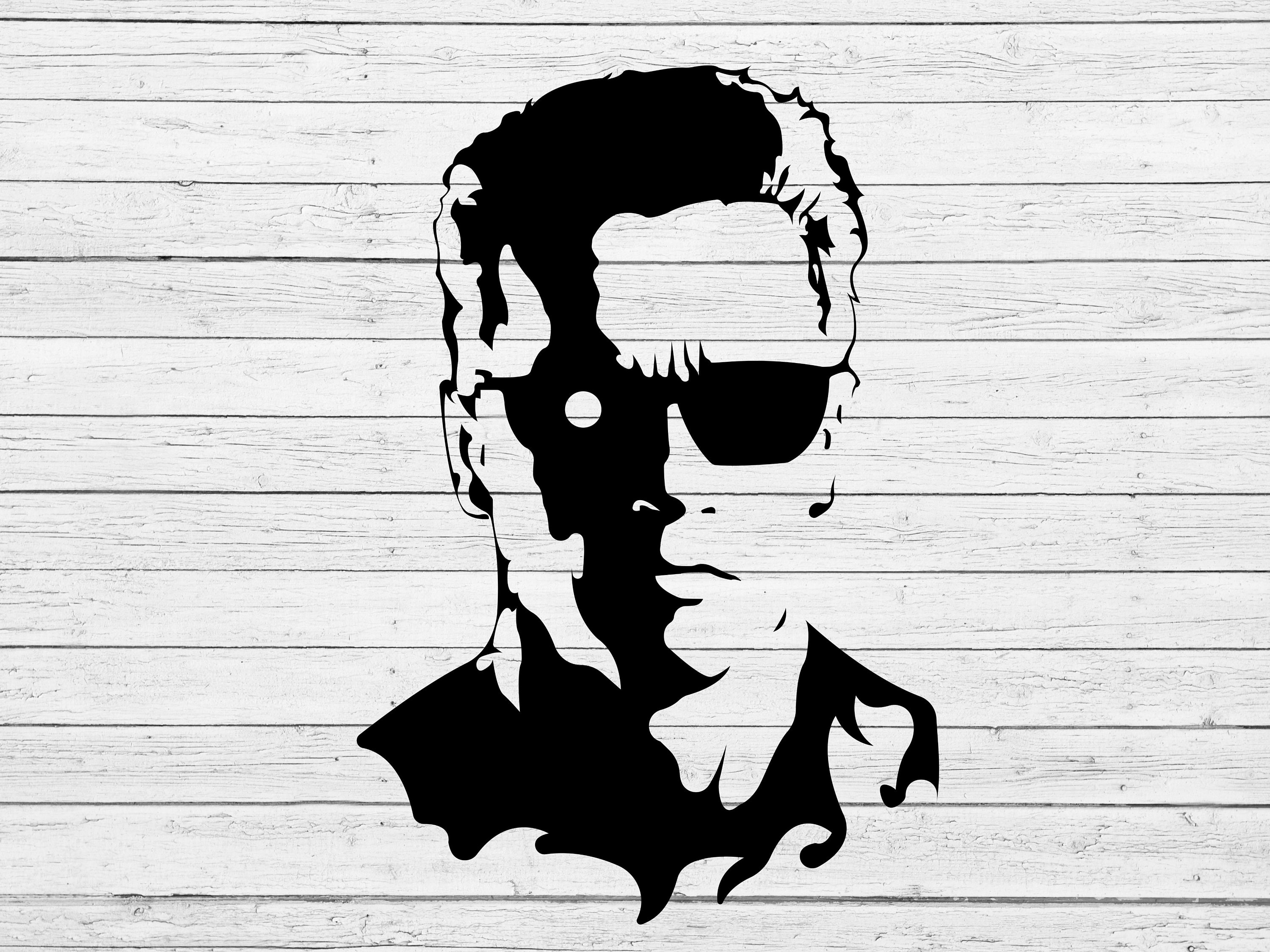Terminator 2 SVG /arnold Schwarzenegger / Cut Files for Cricut | Etsy UK