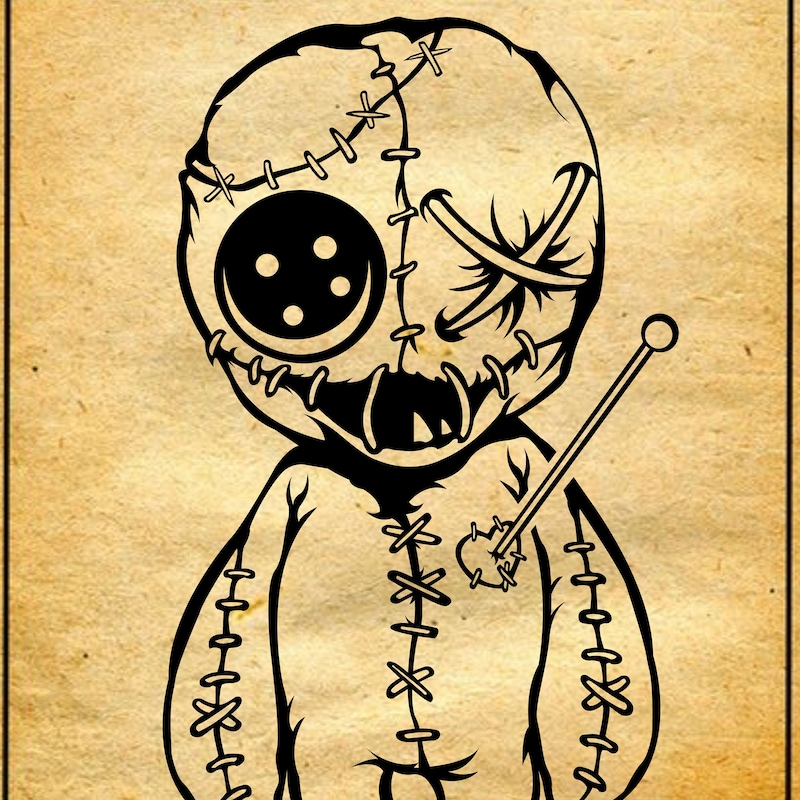 Voodoo Doll Svg - Etsy