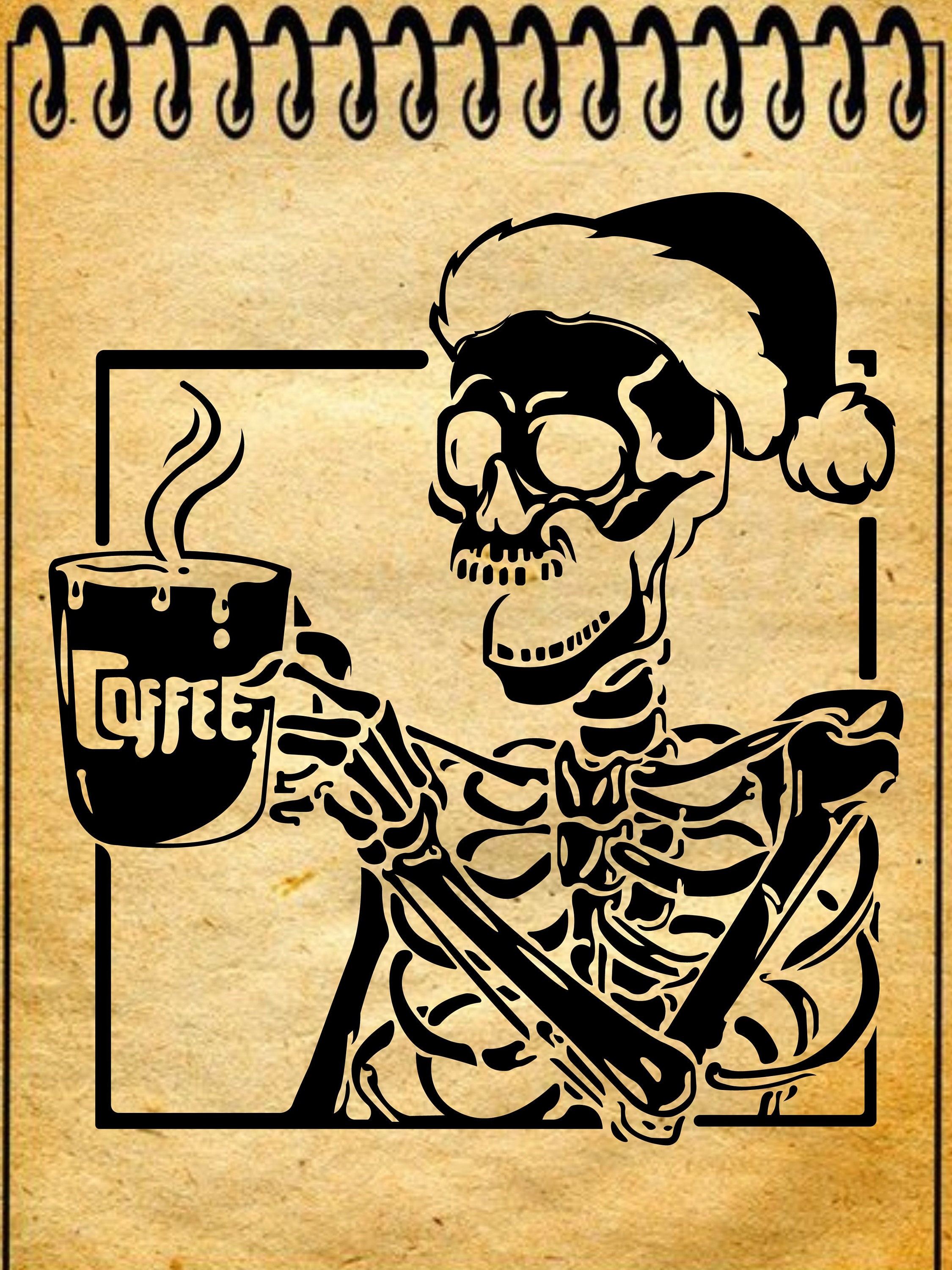 Skeleton Drinking Coffee Svg,skeleton Clip Art,cut Files for Cricut ...