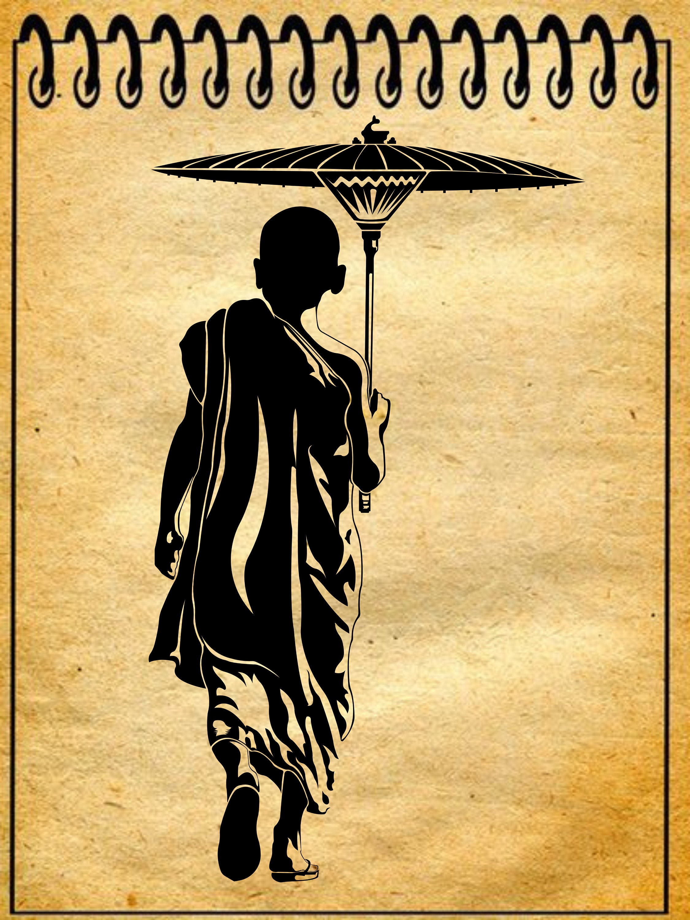 Buddhist Monk SVG / Buddhist Monk Clip Art/ Cut Files for Cricut ...