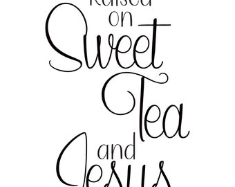 Sweet Tea Decal | Etsy