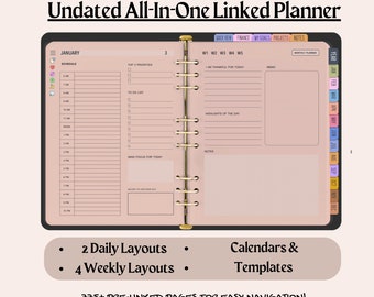 Minimalist Neutral Digital Planner for Goodnotes Digital Calendar Month ...