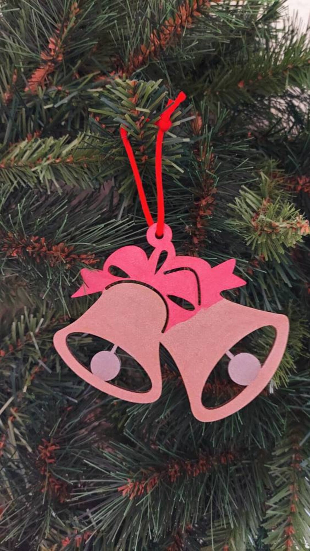 Gold Bells Hand Painted MDF Tree Decoration - Etsy